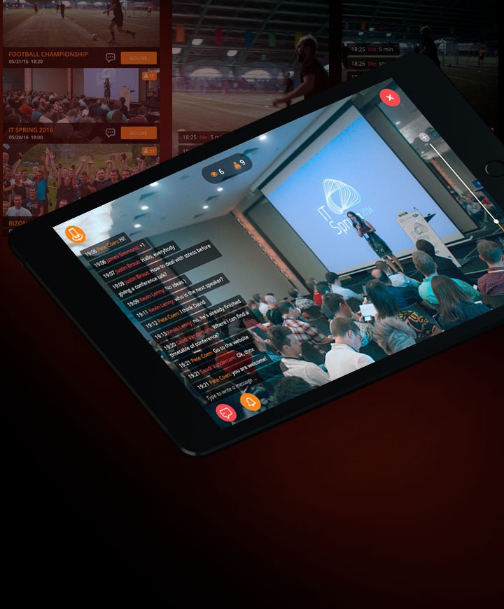 webrtc broadcasting app